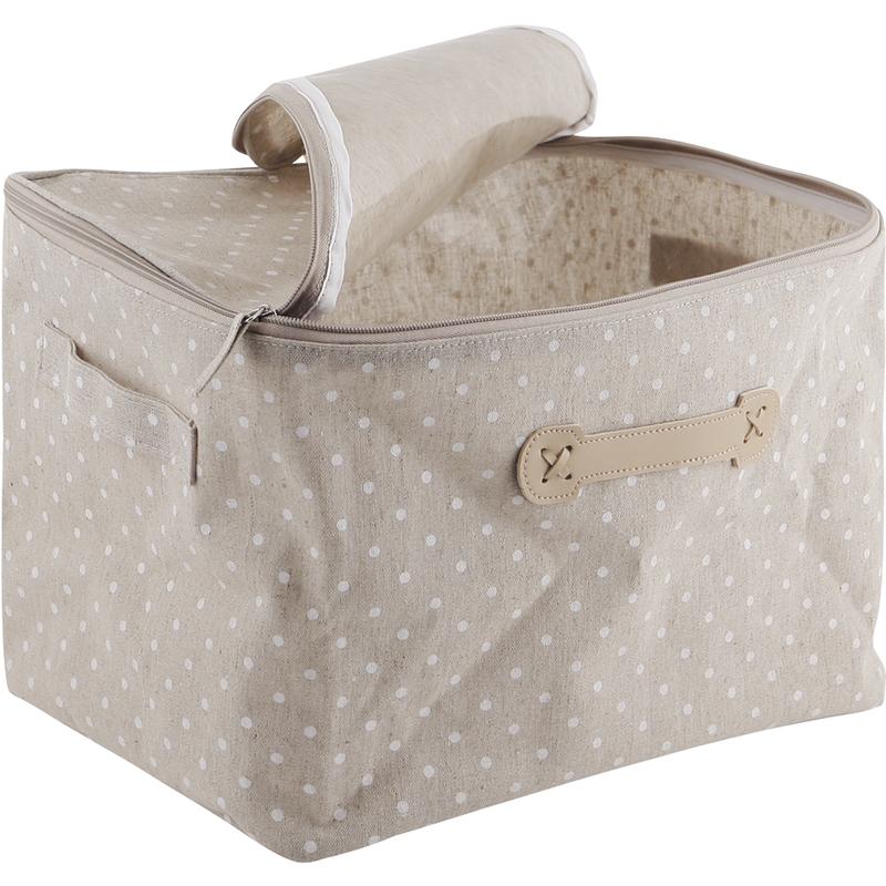 Jute with plastic storage box - VRA1351J | Aubry Gaspard Jute with plastic storage box - VRA1351J | Aubry Gaspard