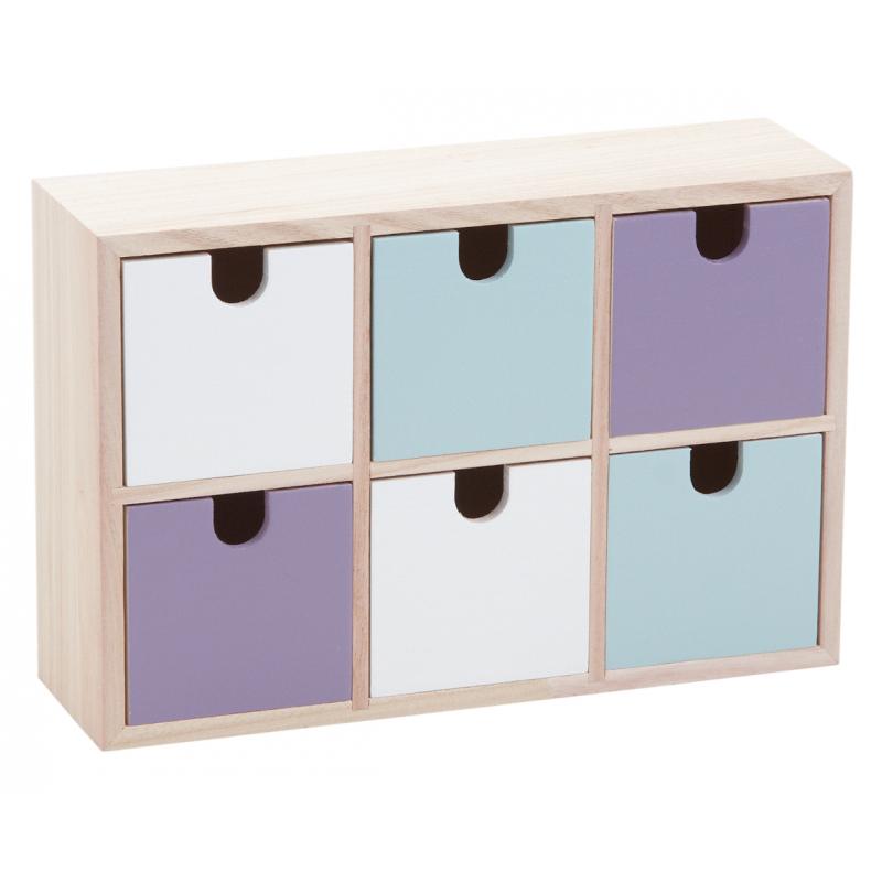 Mini Casier 6 Tiroirs Ncm2970 Aubry Gaspard